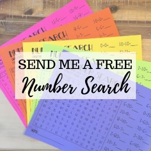 Math Fact Fluency Freebie